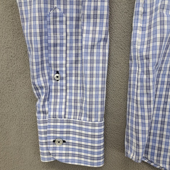 UNTUCKit | Shirts | Untuckit Large Wrinkle Free Blue Gingham Check ...